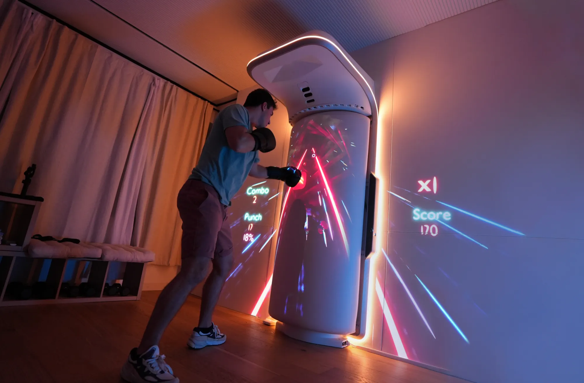 Growl's AI Boxing Bag Delivers A Knockout Fitness Experience